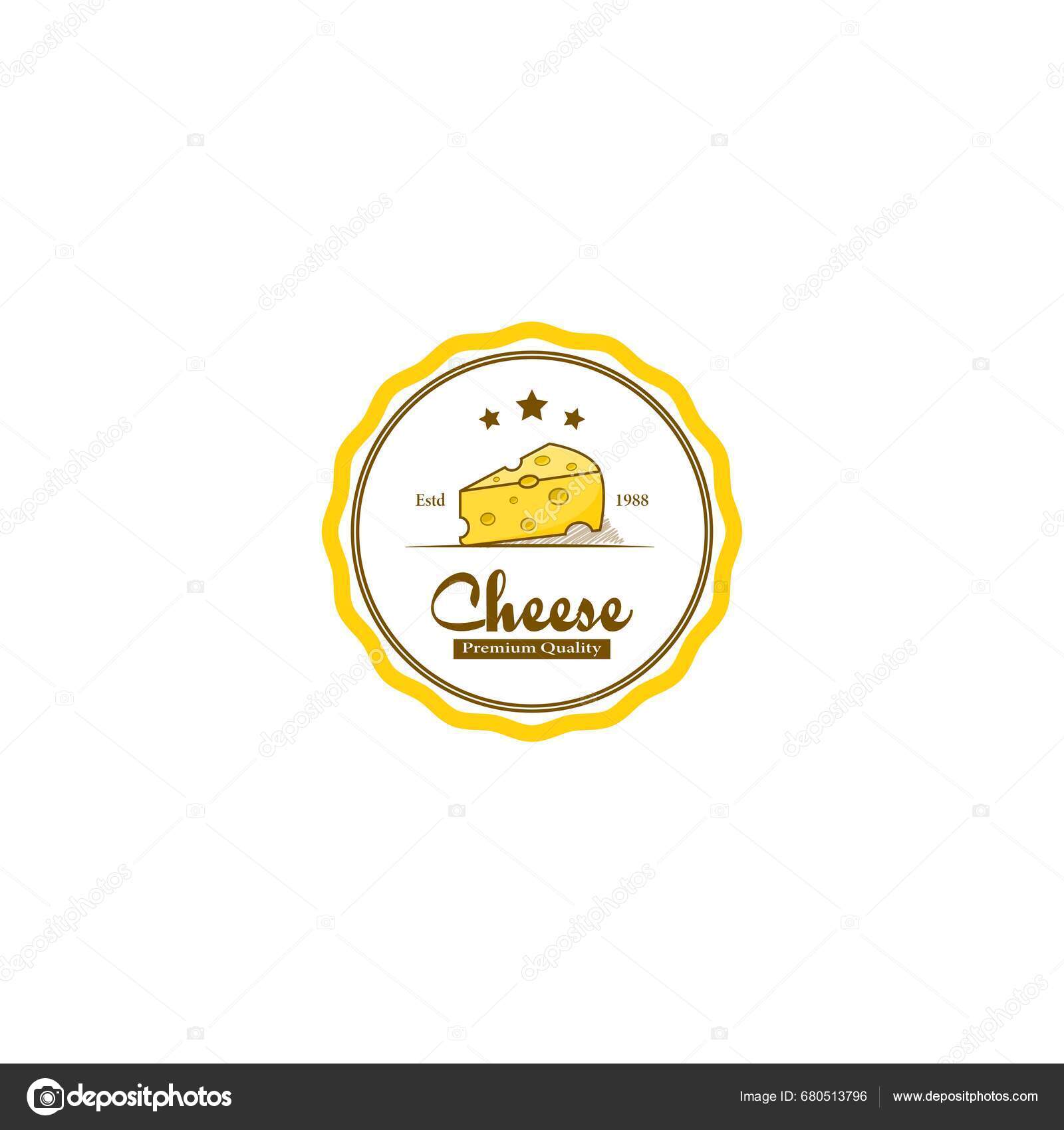 Diseño Del Logo Del Queso Gráficos Vectoriales Vector de stock por ...