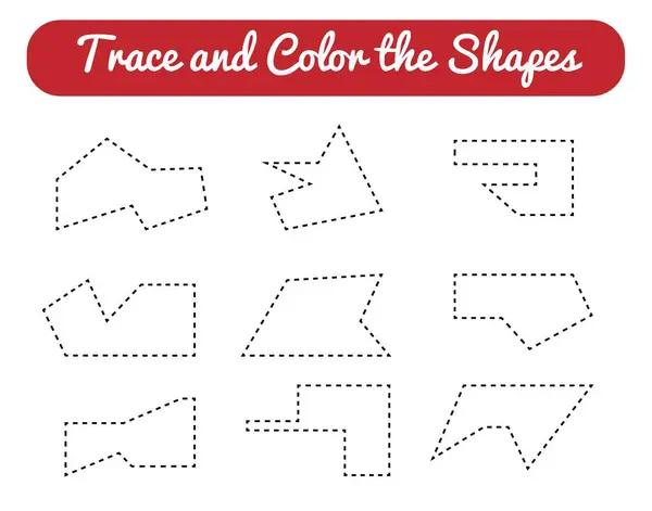 13,881,508 Tracing shapes worksheet Vector Images | Depositphotos