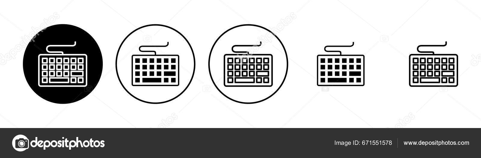 Keyboard Icon Set Keyboard Vector Symbol Stock Vector by ©avastudio ...