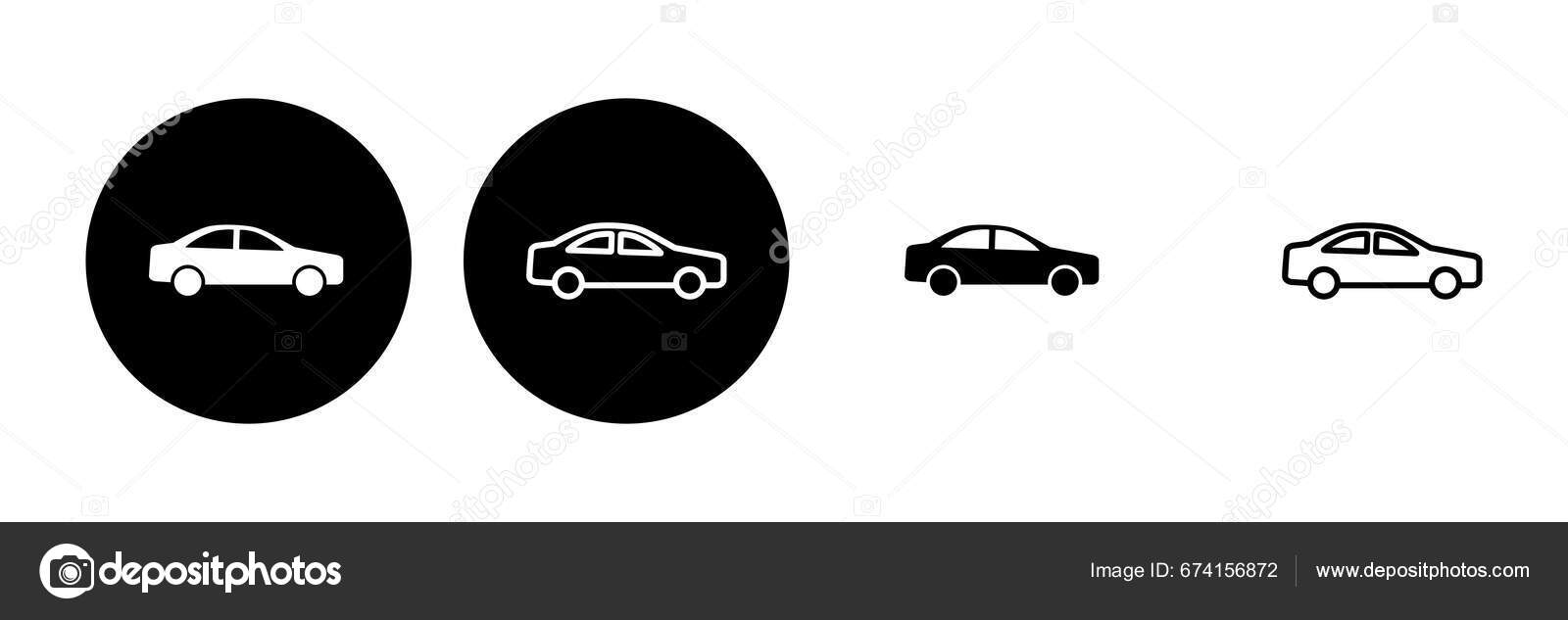 Car Icon Set Car Vector Icon Small Sedan Stock Vector by ©avastudio ...