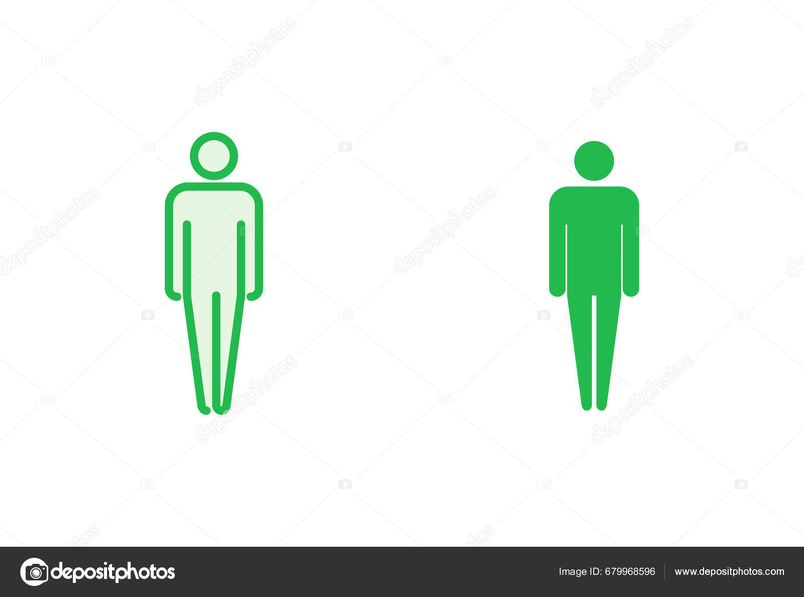 Man Icon Set Male Icon Vector Human Symbol Stock Vector by ©avastudio ...