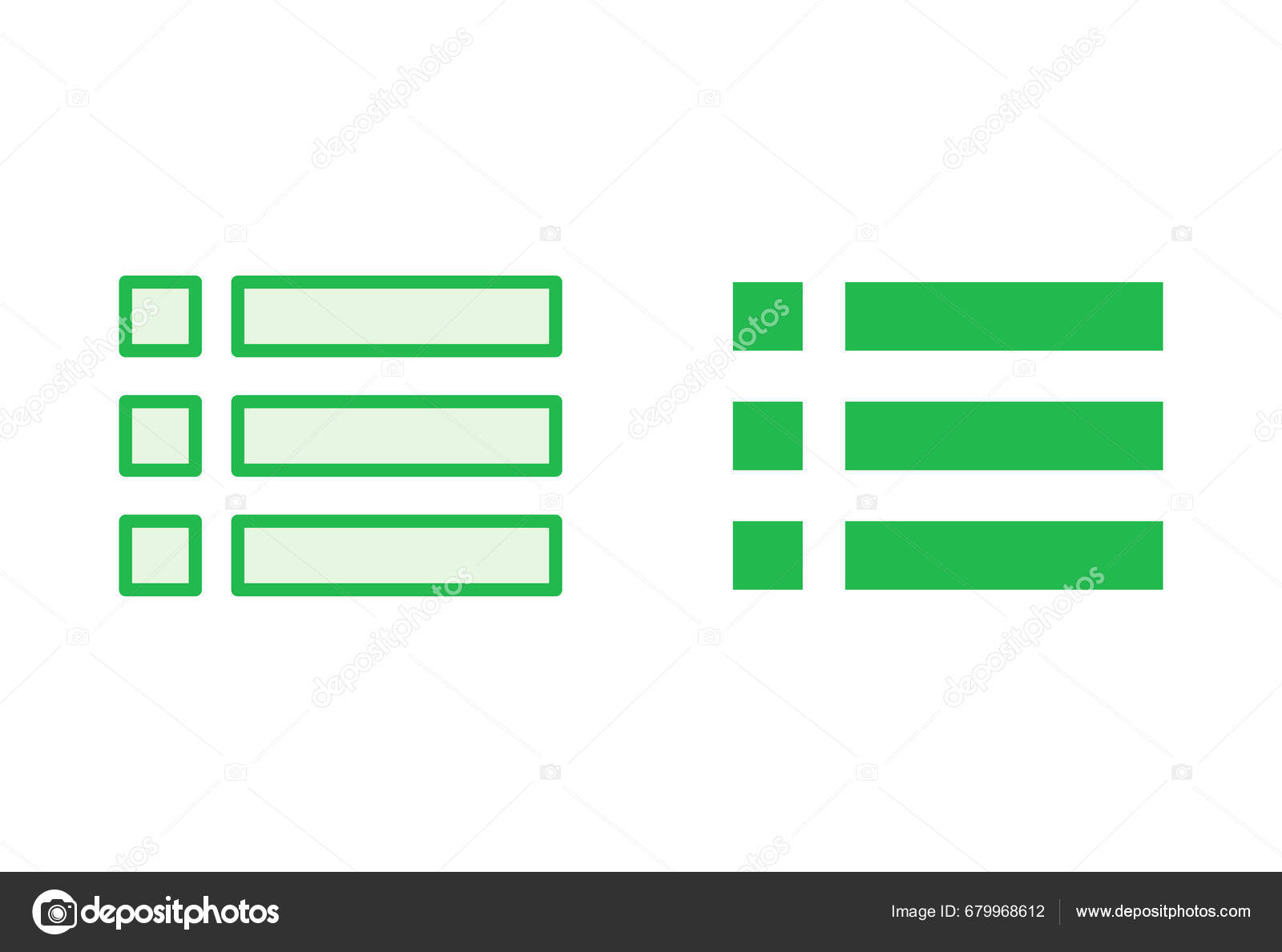 Menu Icon Set Web Menu Icon Hamburger Menu Symbol Stock Vector by ...