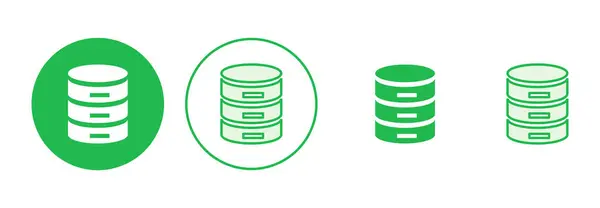 Database Icon Set Database Vector Icon Stock Vector by ©avastudio 695386146