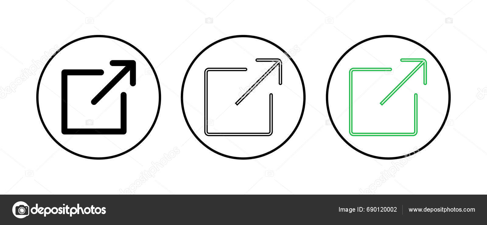 External Link Icon Set Link Icon Vector Hyperlink Symbol Stock Vector ...