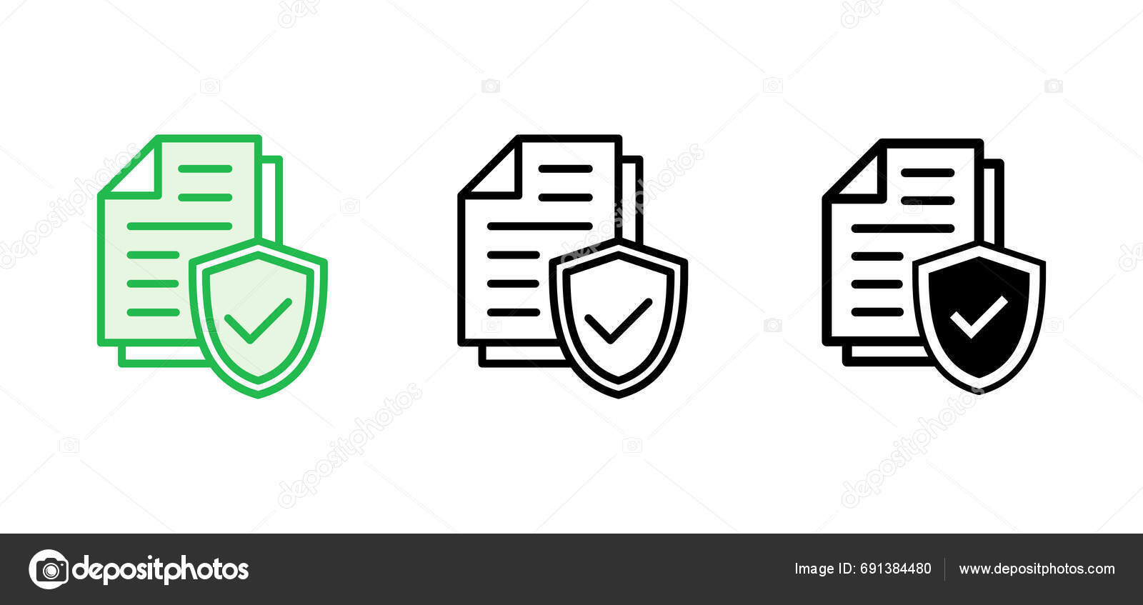 Insurance Icon Set Insurance Symbol Vector Stock Vector by ©avastudio ...