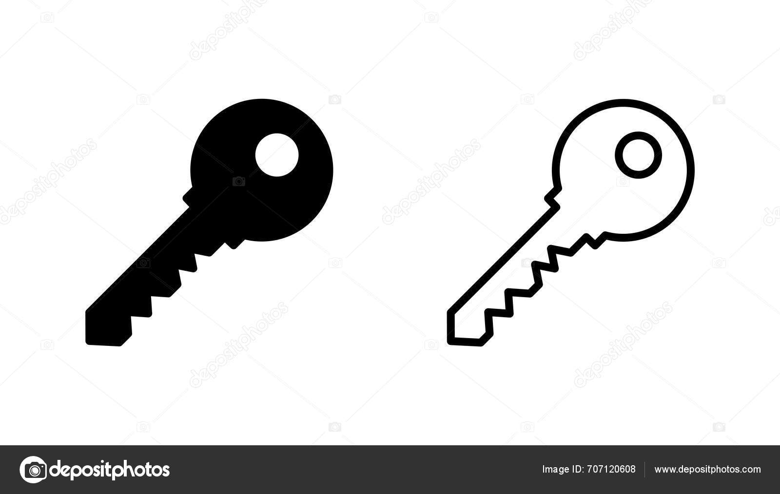 Key Icon Set Key Vector Icon Key Symbol Stock Vector by ©avastudio ...