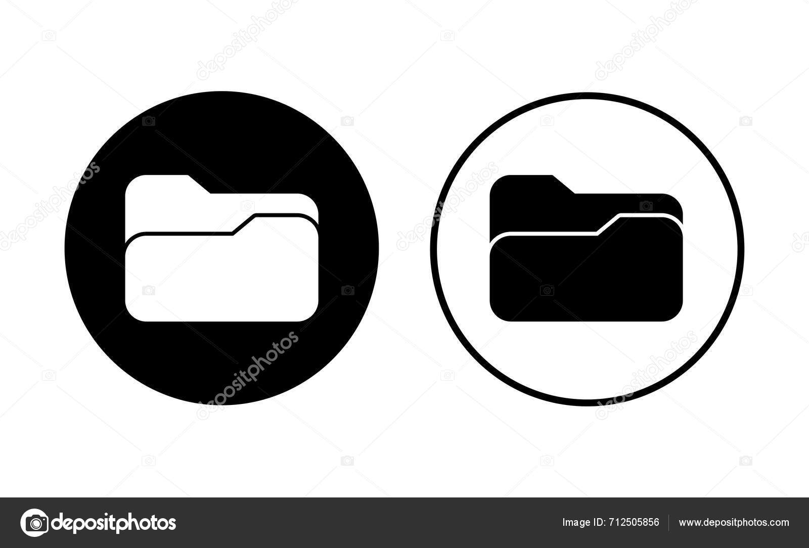 Image vectorielle Ensemble D'icônes Dossier Icônes Vectorielles Dossier ...