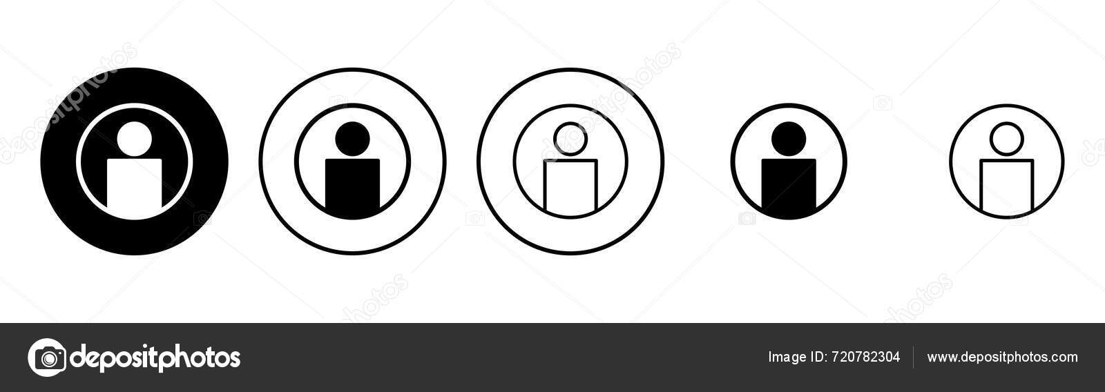 Conjunto Iconos Usuario Signo Persona Icono Personas Vector de stock ...