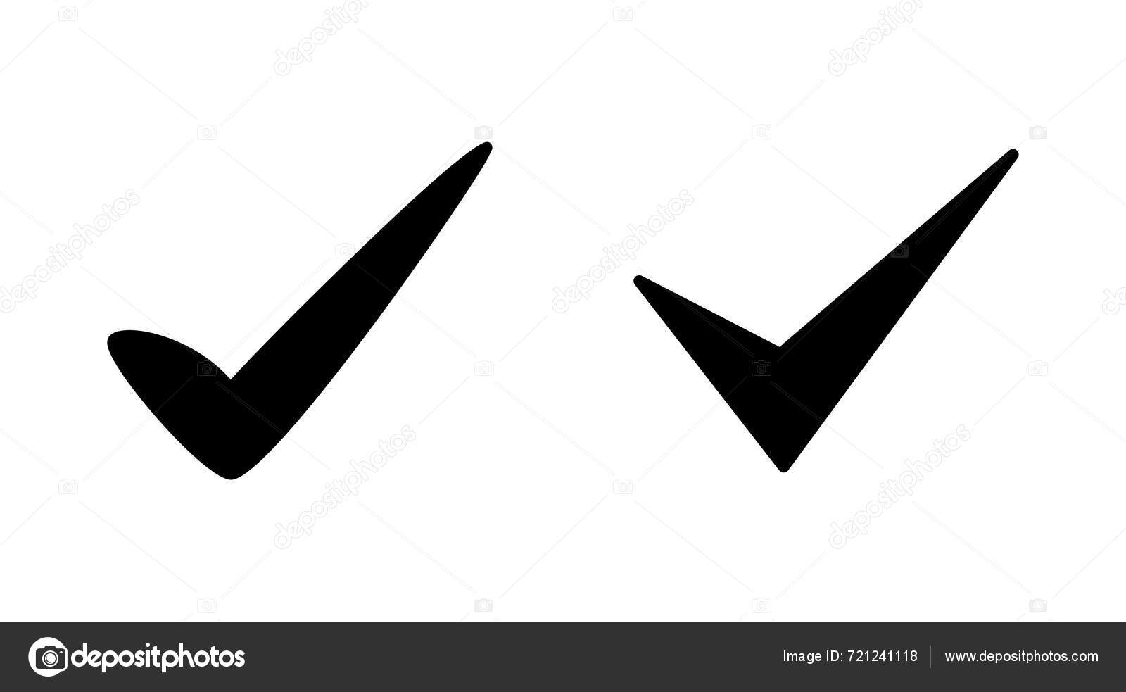 Image vectorielle Cochez L'icône Définie Cochez L'icône Cochez Vecteur ...