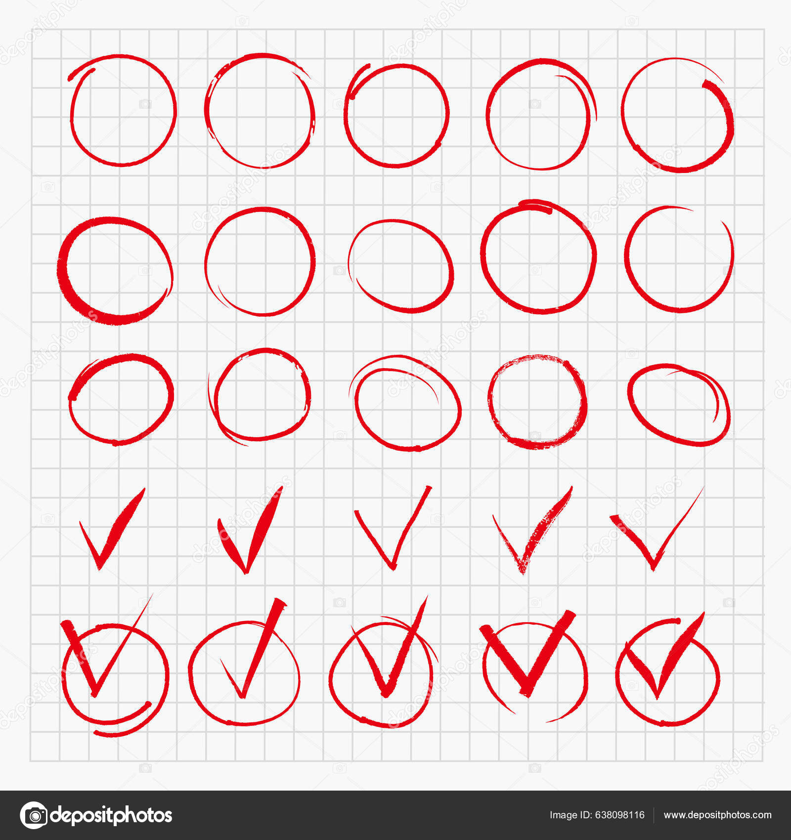 Conjuntos Signos Símbolos Marcas Vector de stock #638098116 de ...