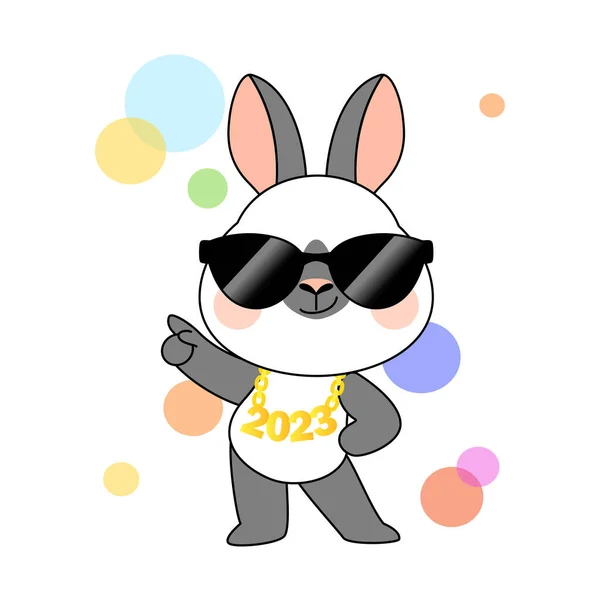 Cute Emoji Rabbit Character Throwing Lucky Vector Illustration Vector ...