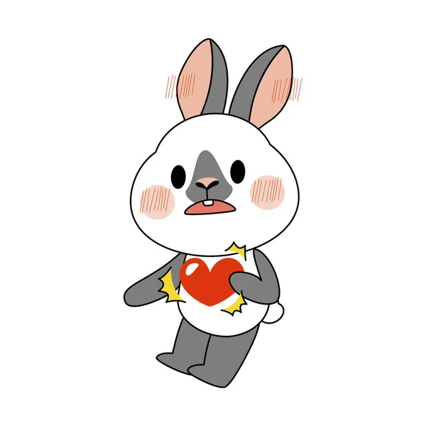Cute Emoji Rabbit Character Throwing Lucky Vector Illustration Vector ...