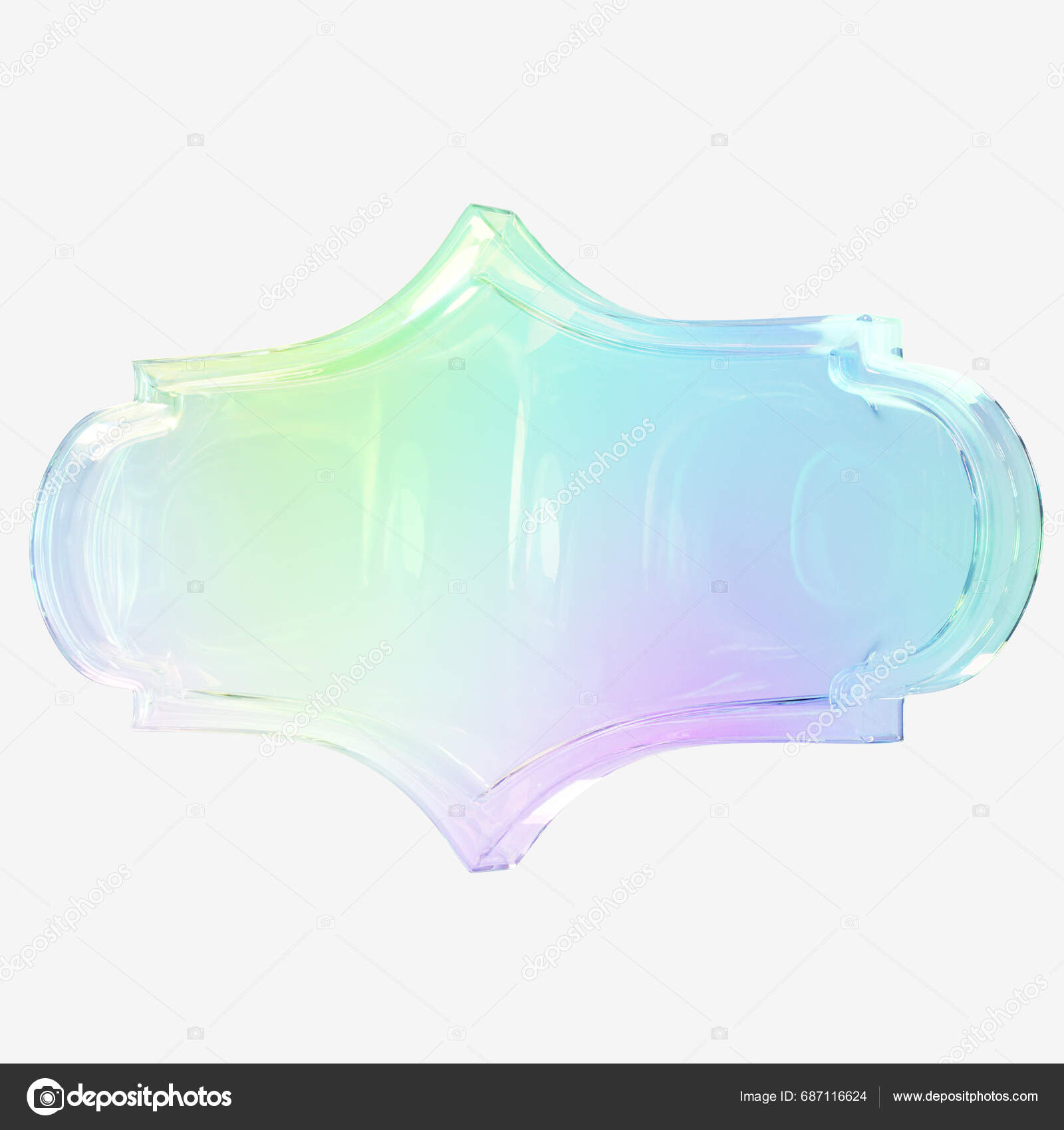 Transparent Crystal Label Frame Object — Stock Photo © submission ...