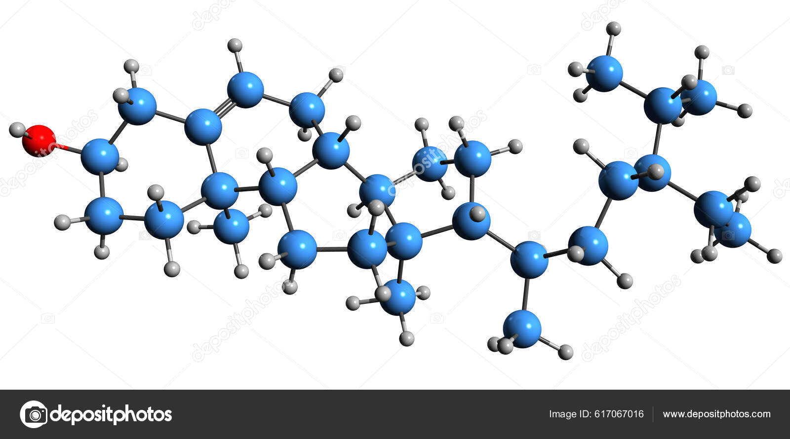Imagen Fórmula Esquelética Beta Sitosterol Estructura Química Molecular ...