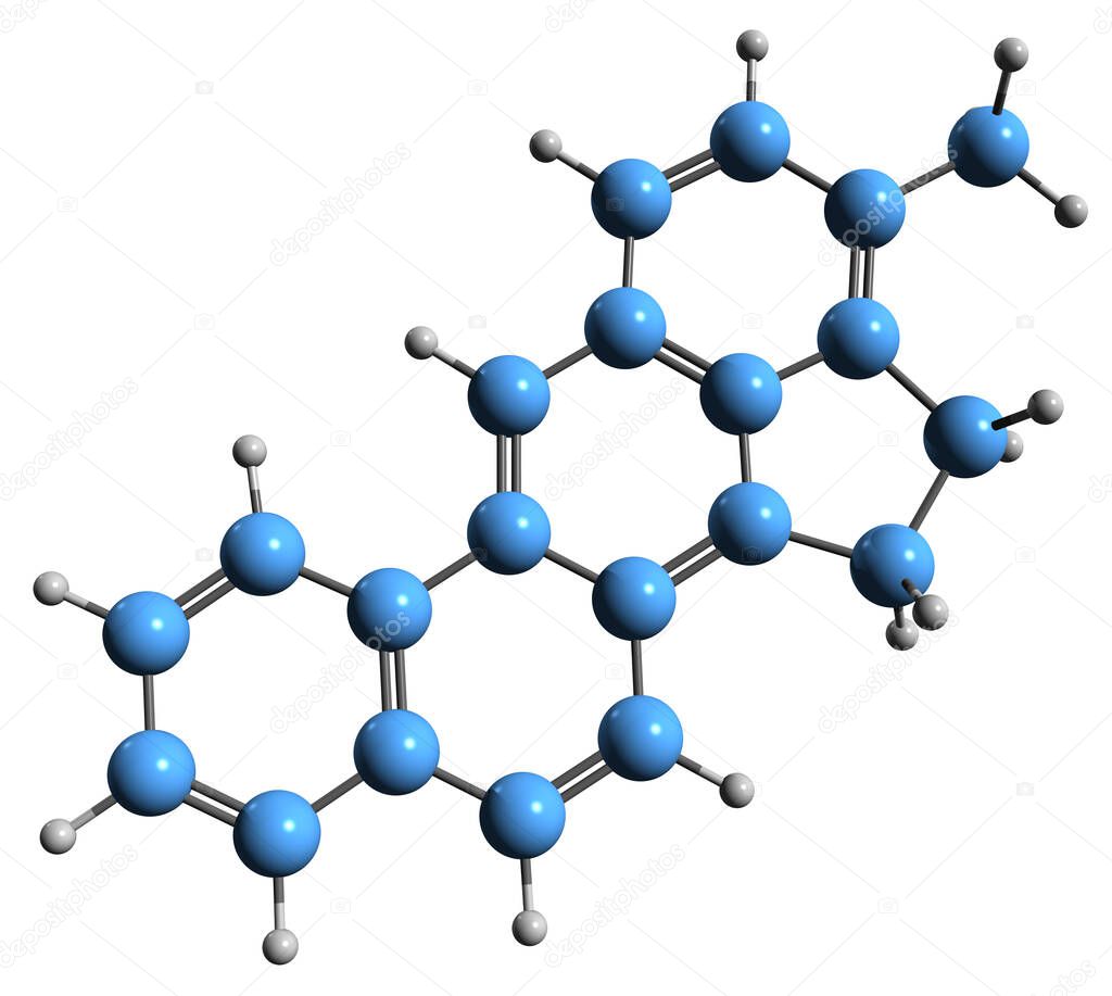 Imagen 3D de la fórmula esquelética de metilcolanteno - estructura ...