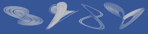 Attractor Halvorsen Mathematical Model Set Visualization Dynamical ...