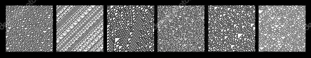 Cellular Automaton Homogeneous Structures Set - Visualization of ...