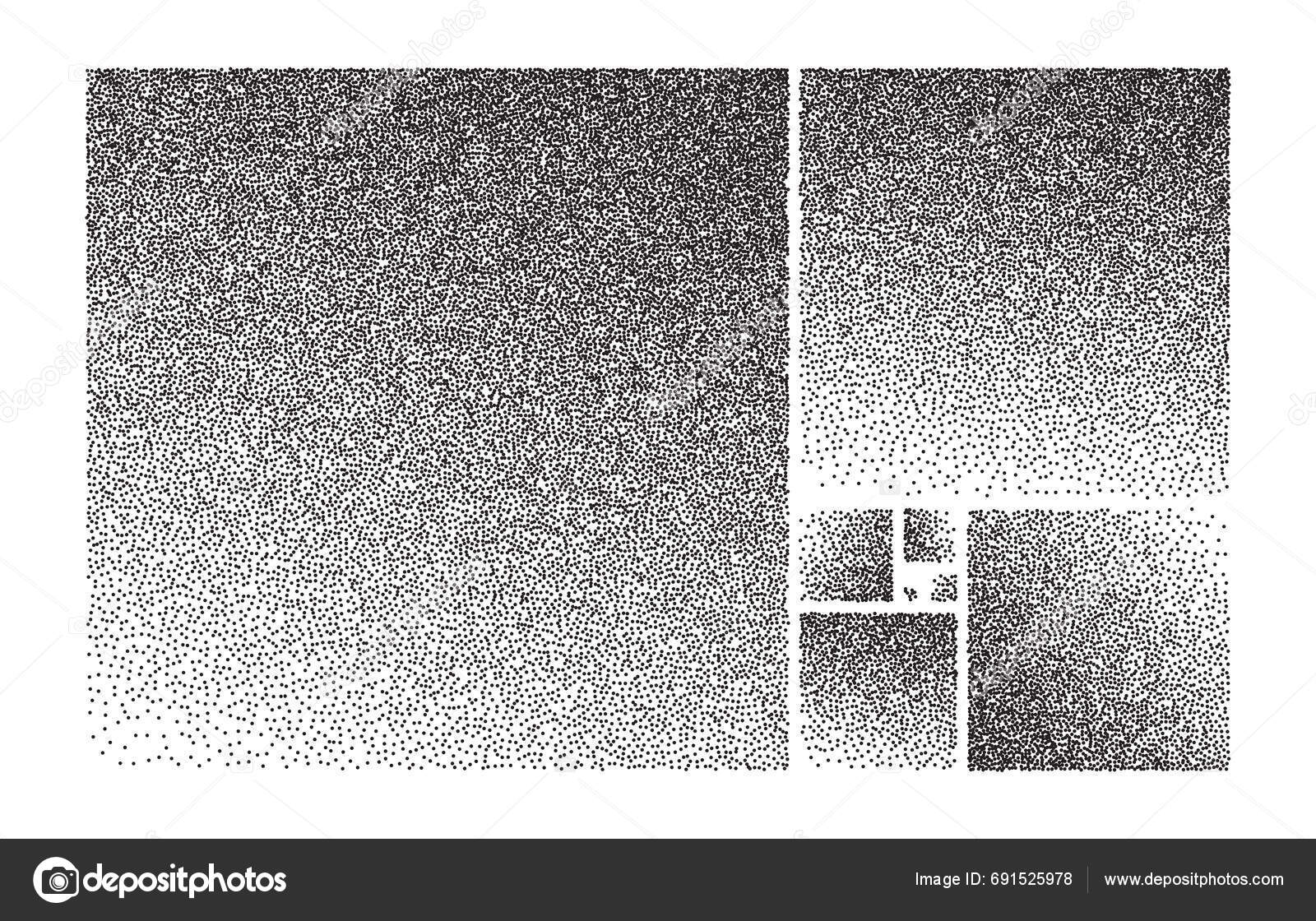 Big Golden Ratio Stippled Rectangle Visualization Fibonacci Sequence ...