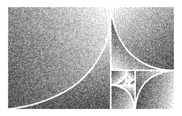 Big Golden Ratio Stippled Rectangle Visualization Fibonacci Sequence ...