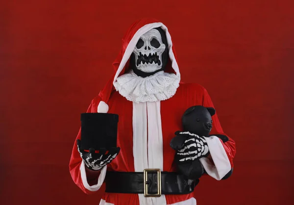 Santa Claus Devil Red Background Stock Photo by ©serikbaib 636032656