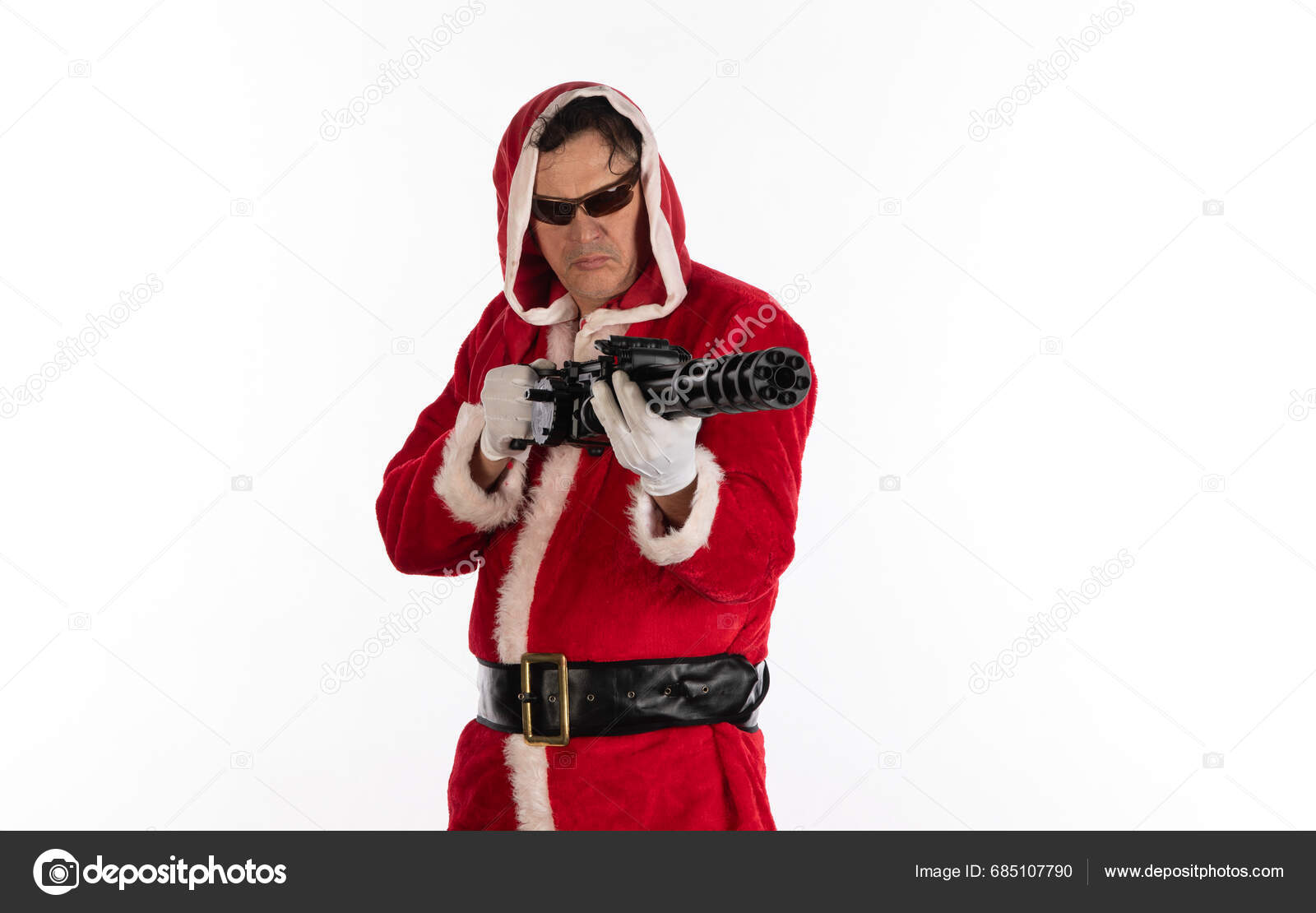 Santa Claus Killer Gun — Stock Photo © serikbaib #685107790