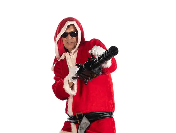 Santa claus with gun Stock Photos, Royalty Free Santa claus with gun ...