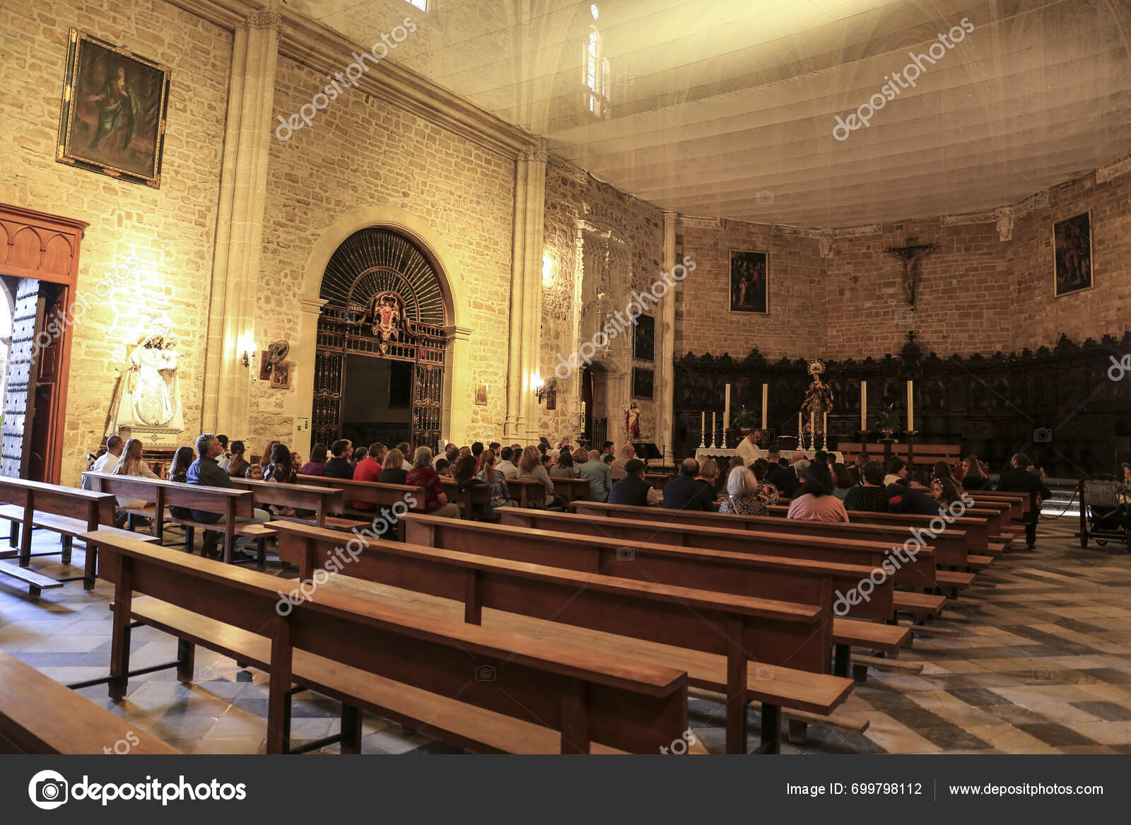 Rota Cadiz Spain October 2023 Interior 'Our Lady Church Rota — Stock ...