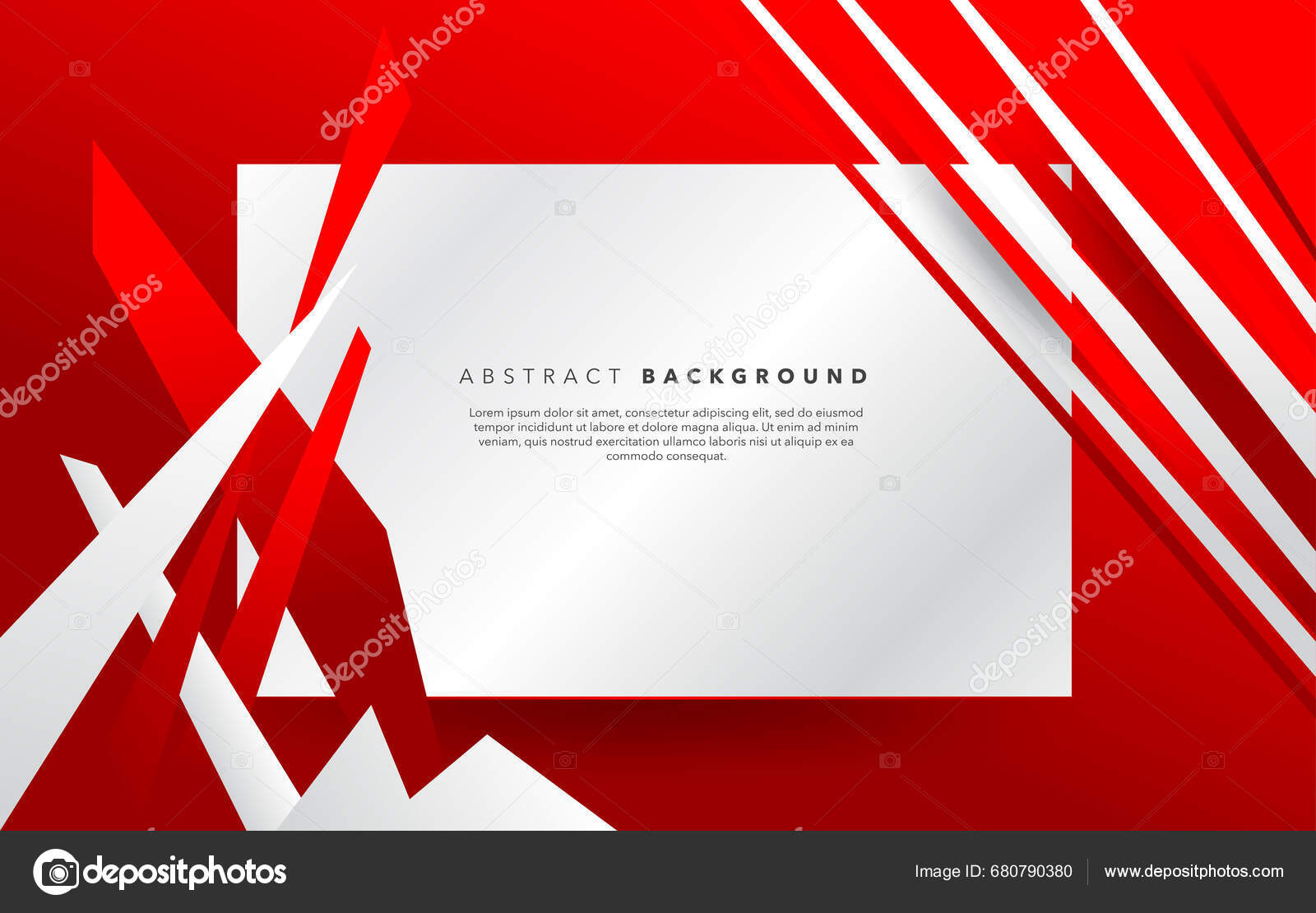 Red White Modern Abstract Background Design Stock Vector by ©karya411 ...