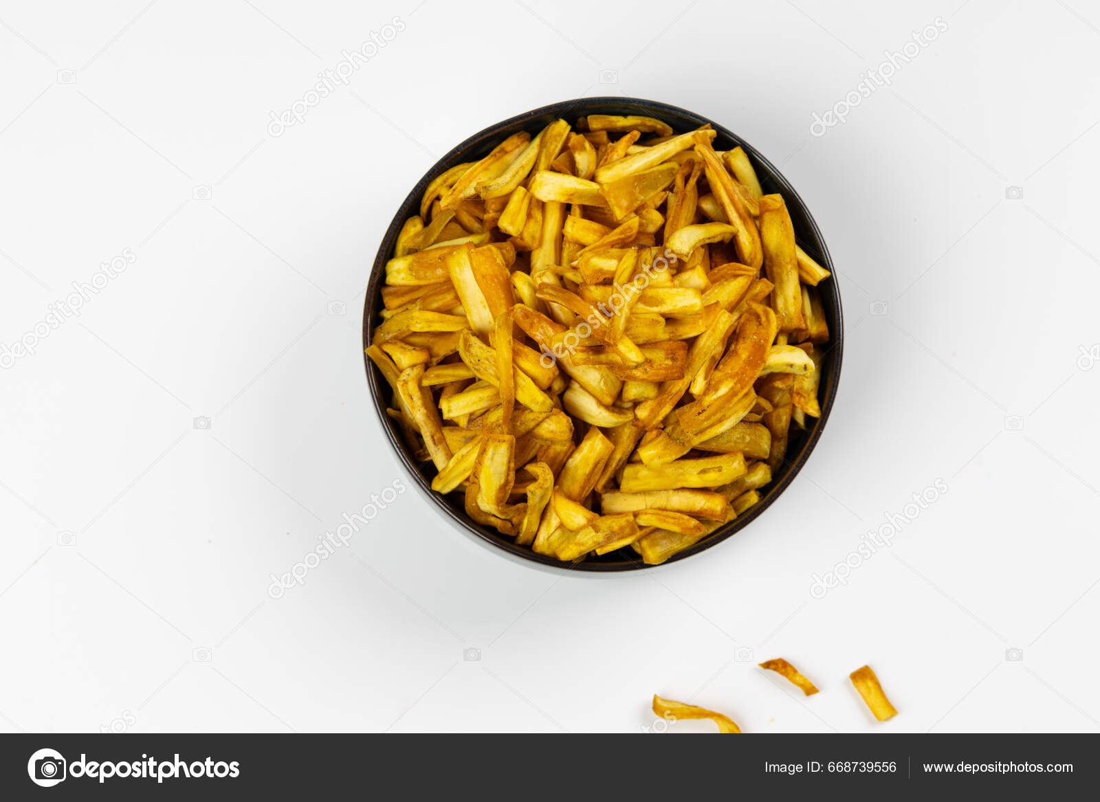 Jackfruit Chips Kerala Special Snack Made Using Raw Jackfruit Isolated ...