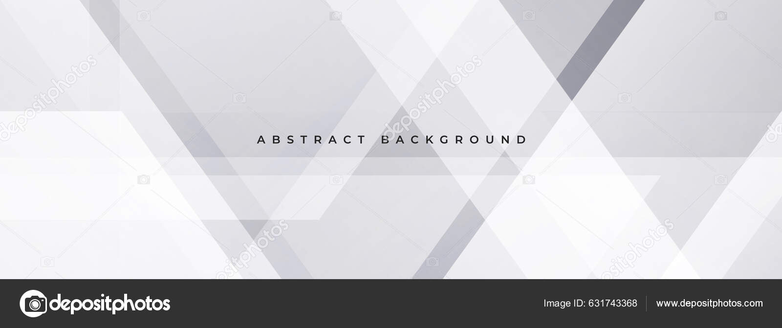 Soft Gray Abstract Modern Banner Design White Wide Geometric Abstract ...