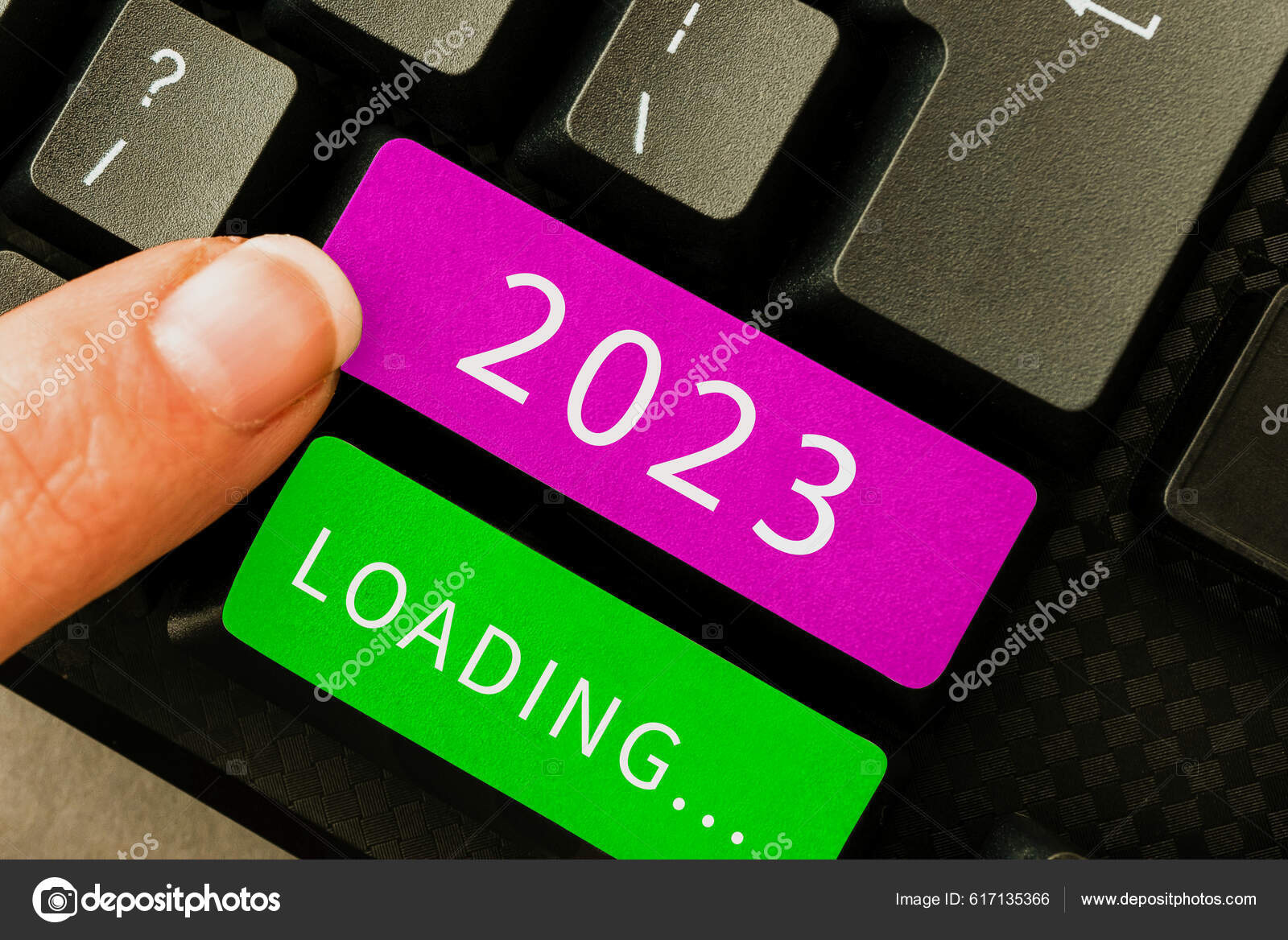 Conceptual Display 2023 Loading Word Year Composed Series Events Still Stock Photo by ©nialowwa ...