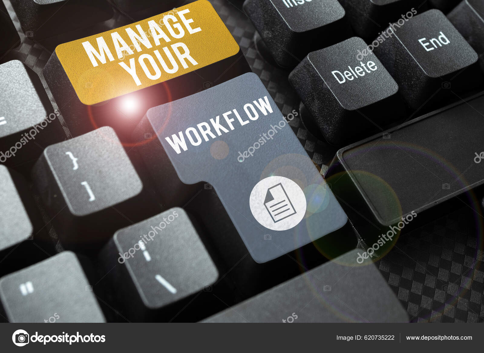 Conceptual Caption Manage Your Workflow Business Showcase Workforce Organization Management ...
