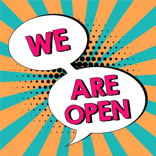 We reopened Stok Foto, We reopened Gambar Bebas Royalti | Depositphotos