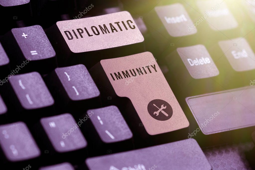 Escribir mostrando texto Inmunidad Diplomática, Concepto que significa ... Escribir mostrando texto Inmunidad Diplomática, Concepto que significa ...