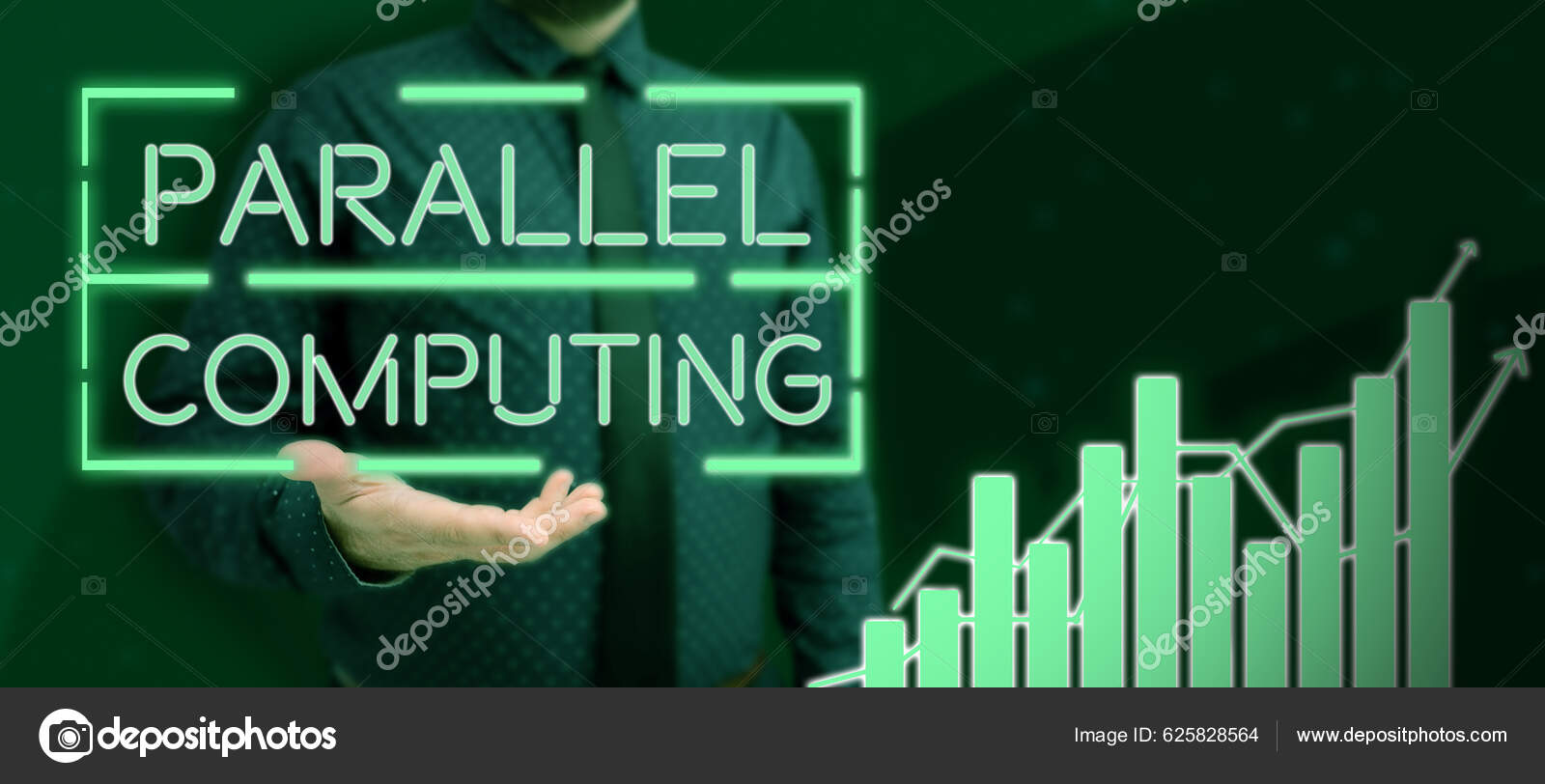 Text Caption Presenting Parallel Computing Word Written Simultaneous ... Text Caption Presenting Parallel Computing Word Written Simultaneous ...