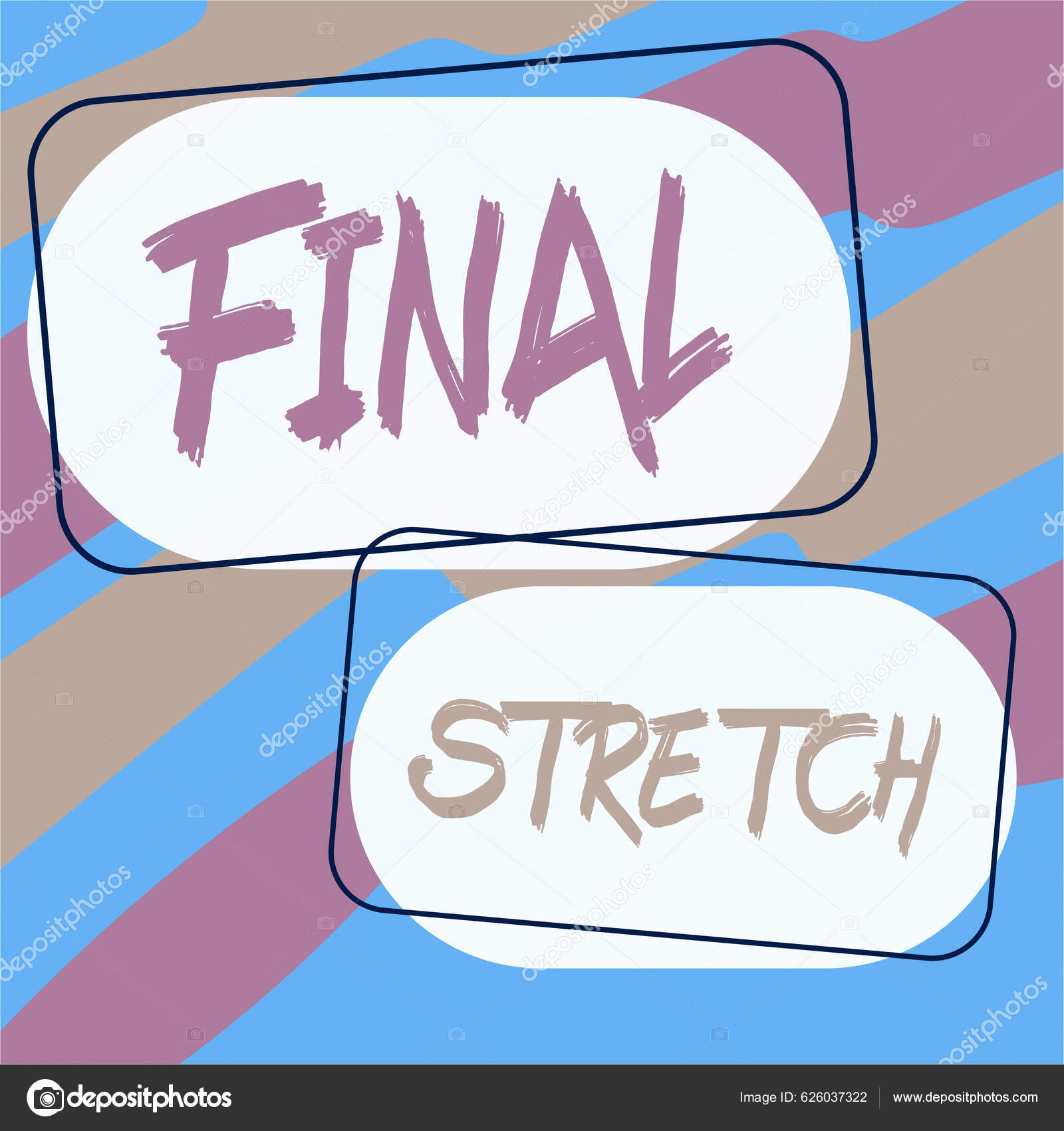 Conceptual Display Final Stretch Word Last Leg Concluding Ultimate ...