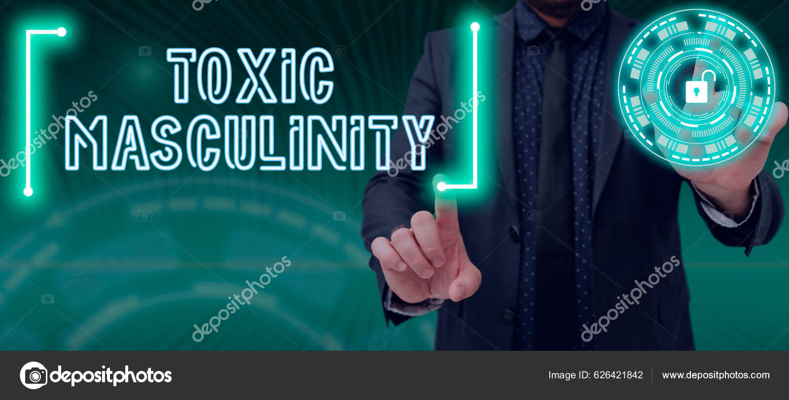 Sign Displaying Toxic Masculinity Word Written Describes Narrow ...