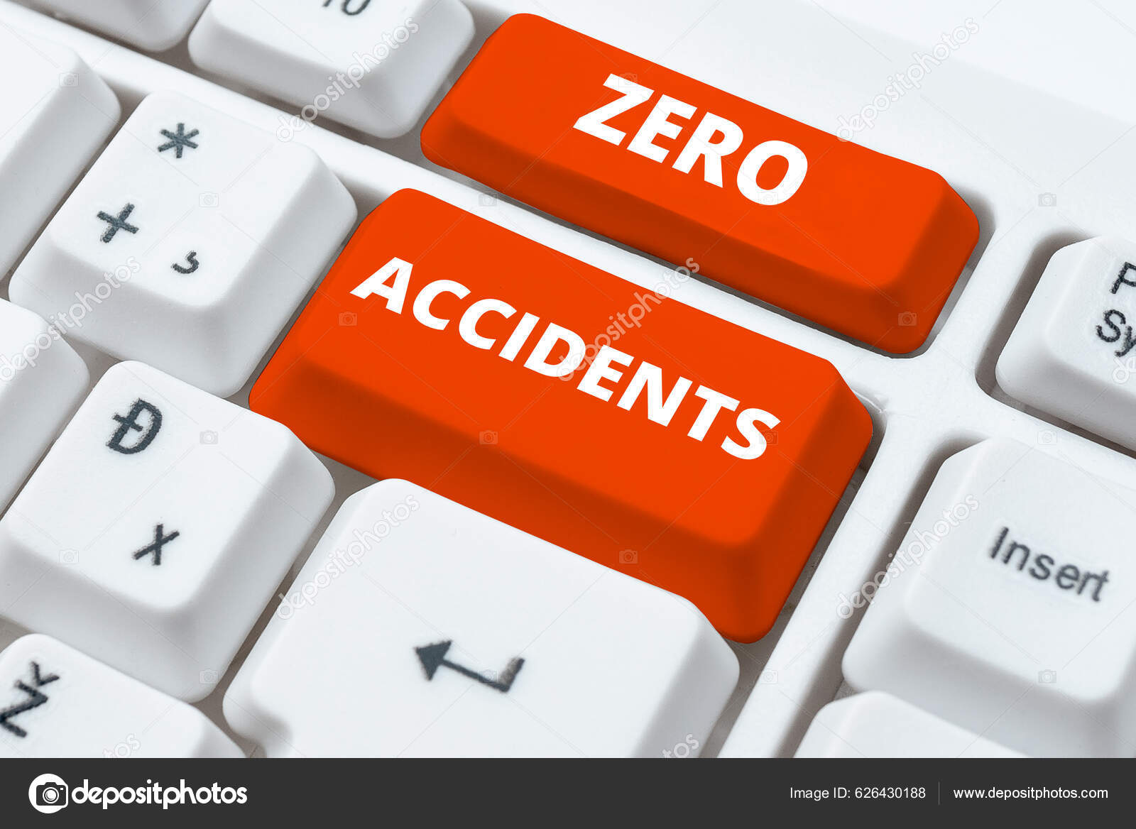 Sign Displaying Zero Accidents Conceptual Photo Important Strategy ...