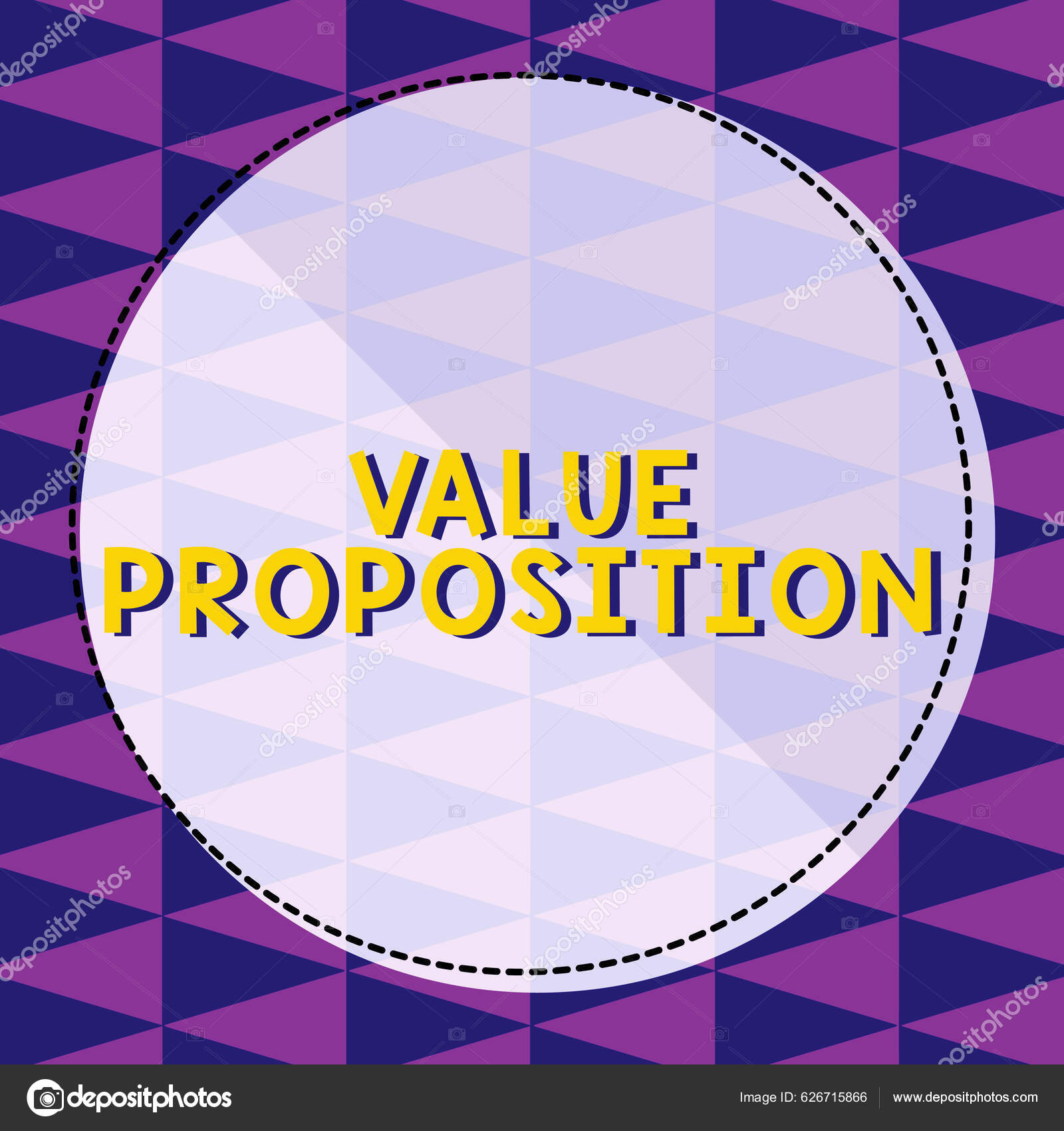 Conceptual Display Value Proposition Word Service Make Company Product ...