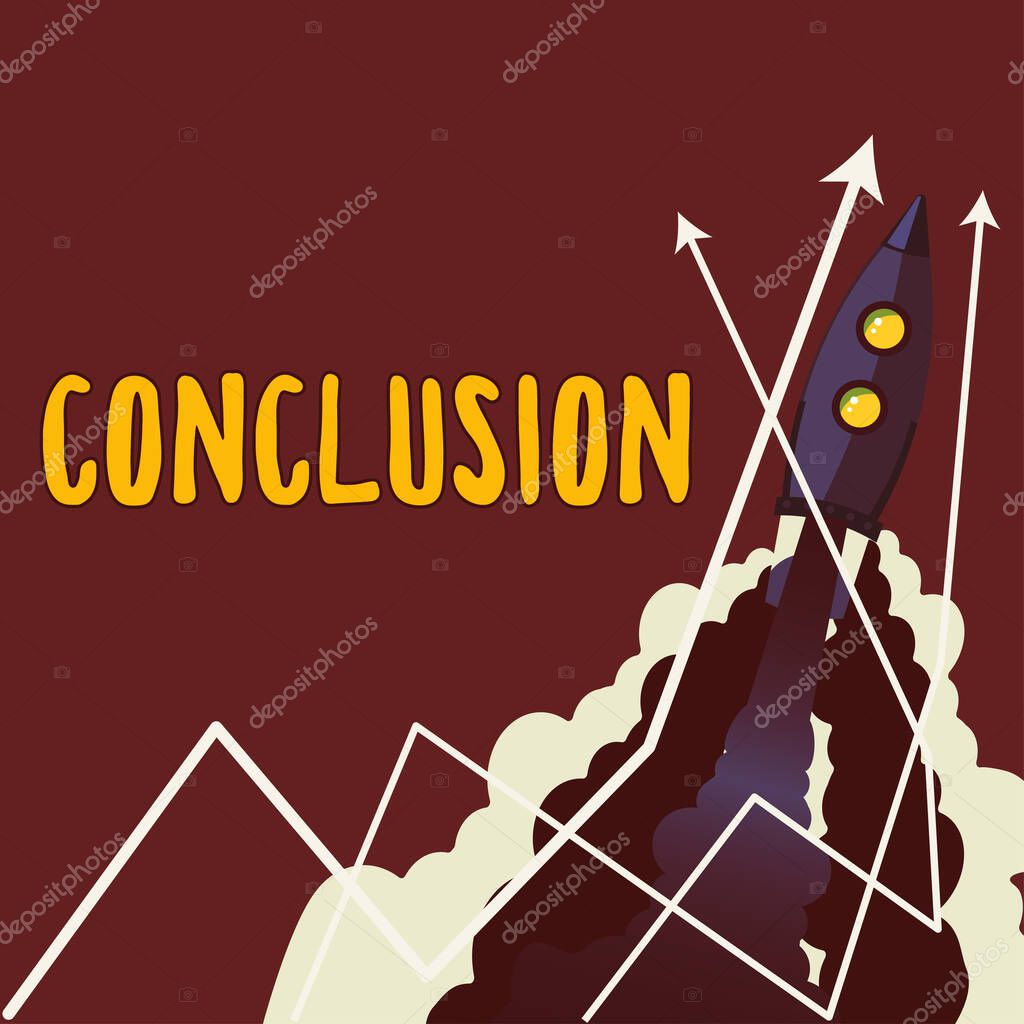 Escribir mostrando texto Conclusión, Foto conceptual Análisis de ...