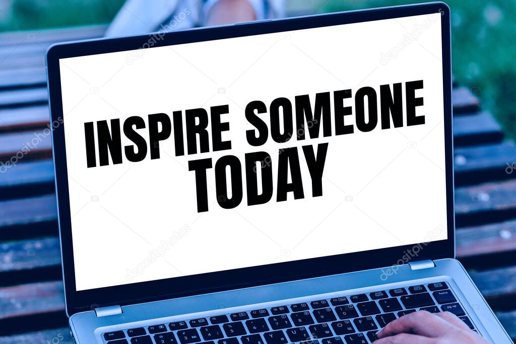 Exhibición conceptual Inspirar a alguien hoy, Concepto que significa ...