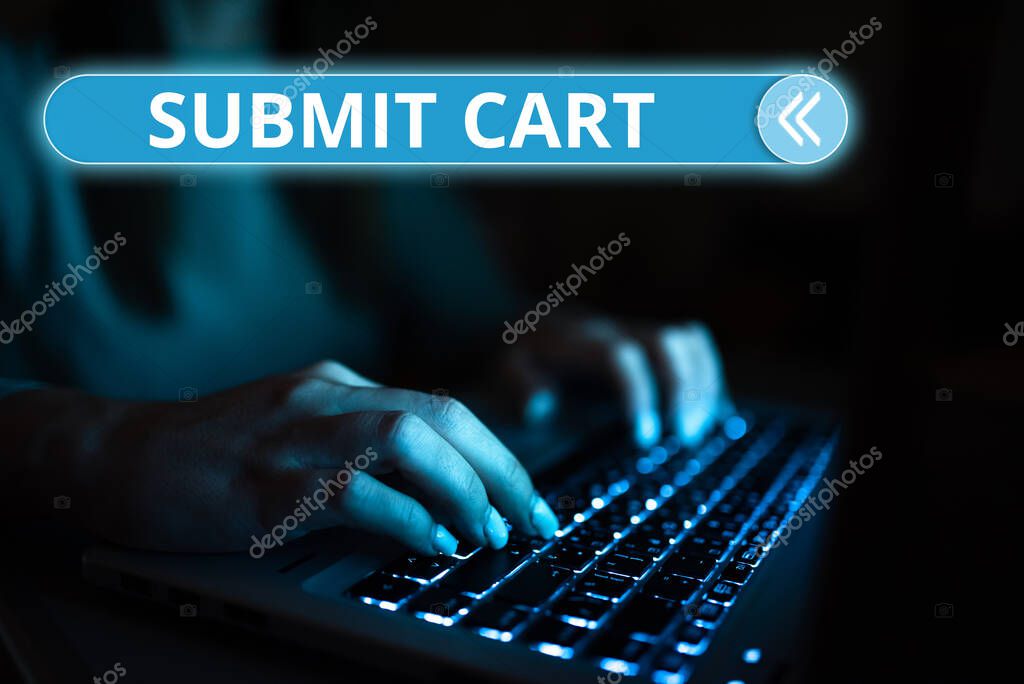 Se al de escritura a mano Enviar Carrito, Enfoque de negocio Env o de lista de compras de art ...