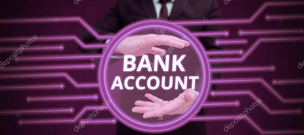 Inspiración mostrando signo Cuenta bancaria, Enfoque empresarial ...