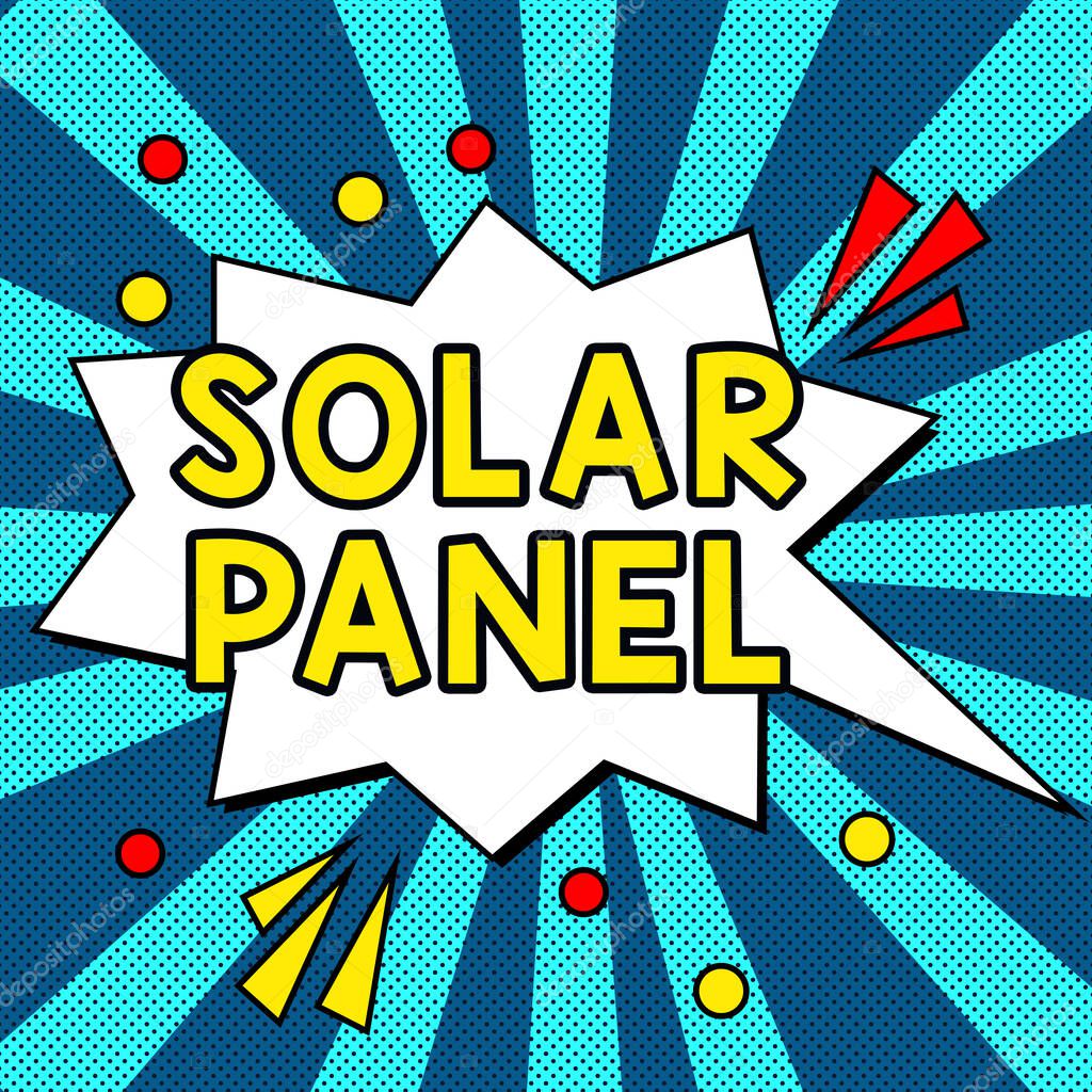 Letrero de escritura a mano Panel Solar, Visión general del negocio ...