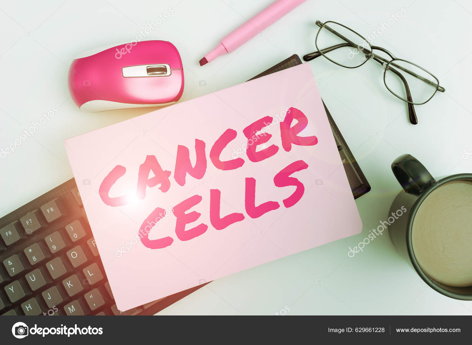 Text Caption Presenting Cancer Cells Word Forming Solid Tumors Flooding ...