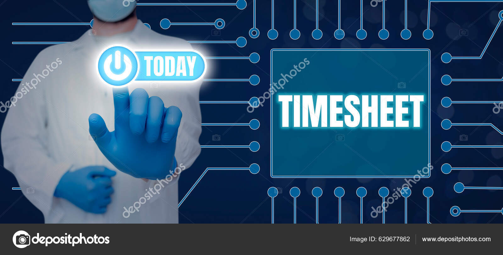 Text Showing Inspiration Timesheet Business Approach Graphical Representation Period Time