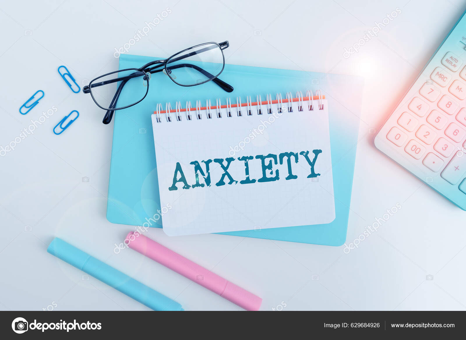 Handwriting Text Anxiety Business Approach Excessive Uneasiness ...