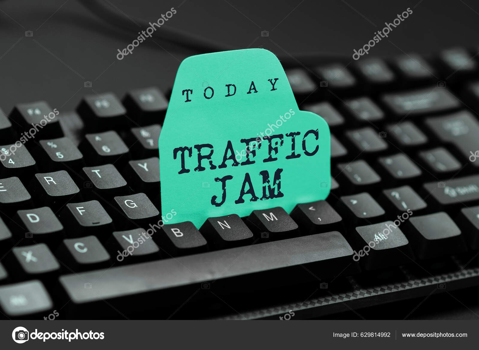 Handwriting Text Traffic Jam Word Written Large Number Vehicles Close ... Handwriting Text Traffic Jam Word Written Large Number Vehicles Close ...