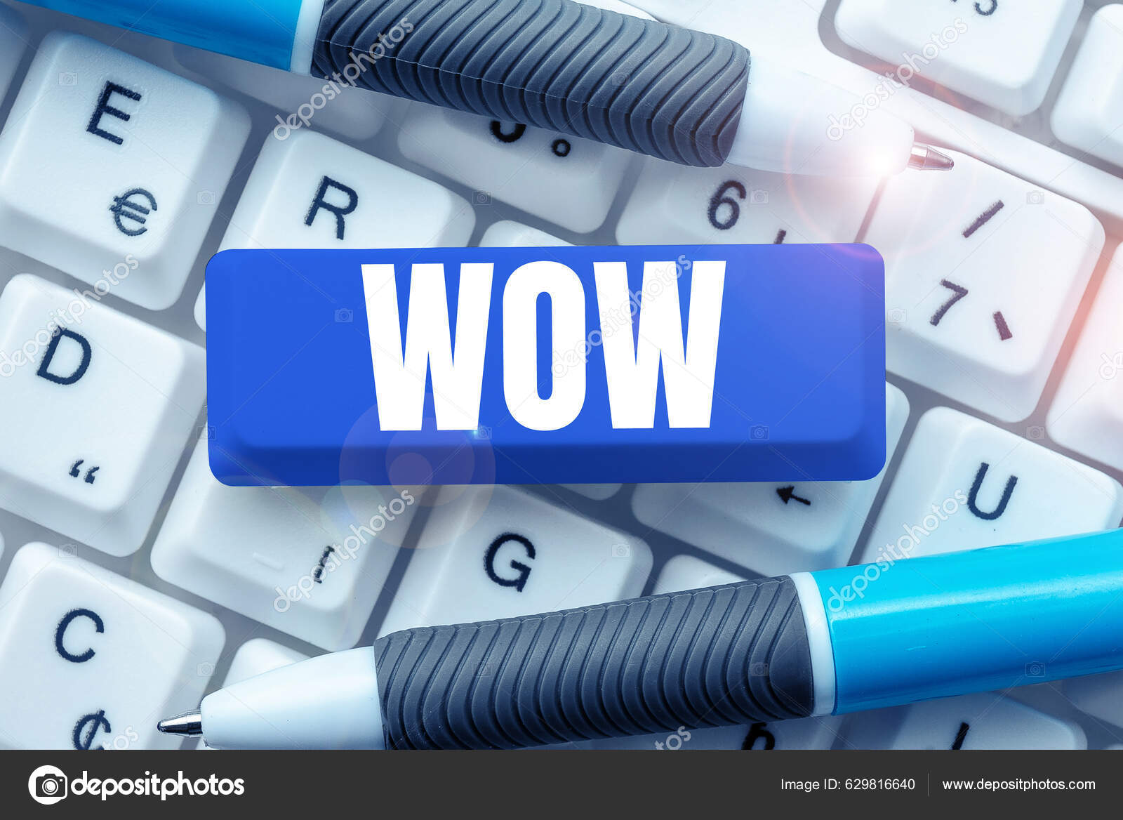 Text Sign Showing Wow Business Idea Expressing Astonishment Awe ...