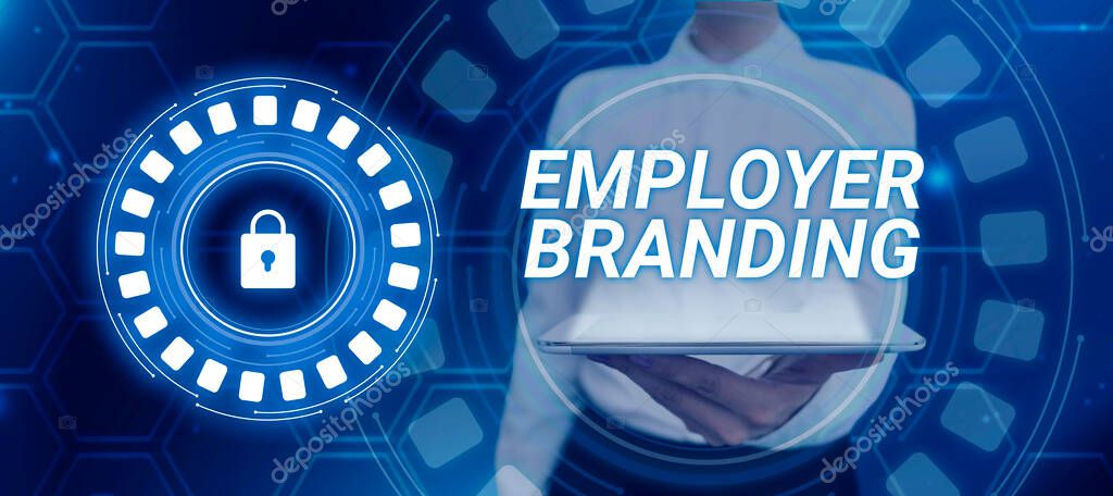Escribir mostrando texto Empleador Branding, Concepto significa Proceso ...